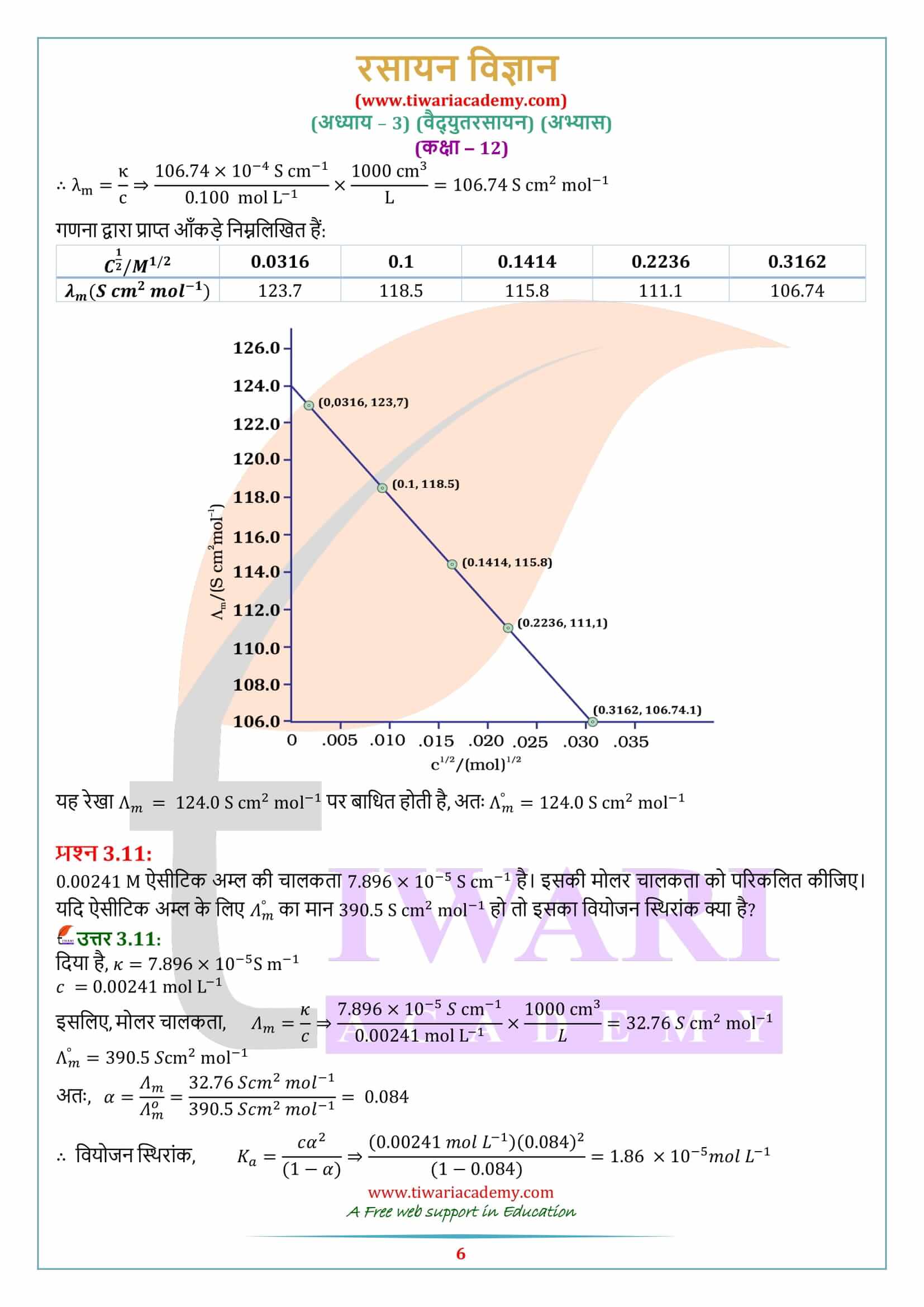 एनसीईआरटी समाधान कक्षा 12 रसायन विज्ञान अध्याय 3 वैधुतरसायन 3951